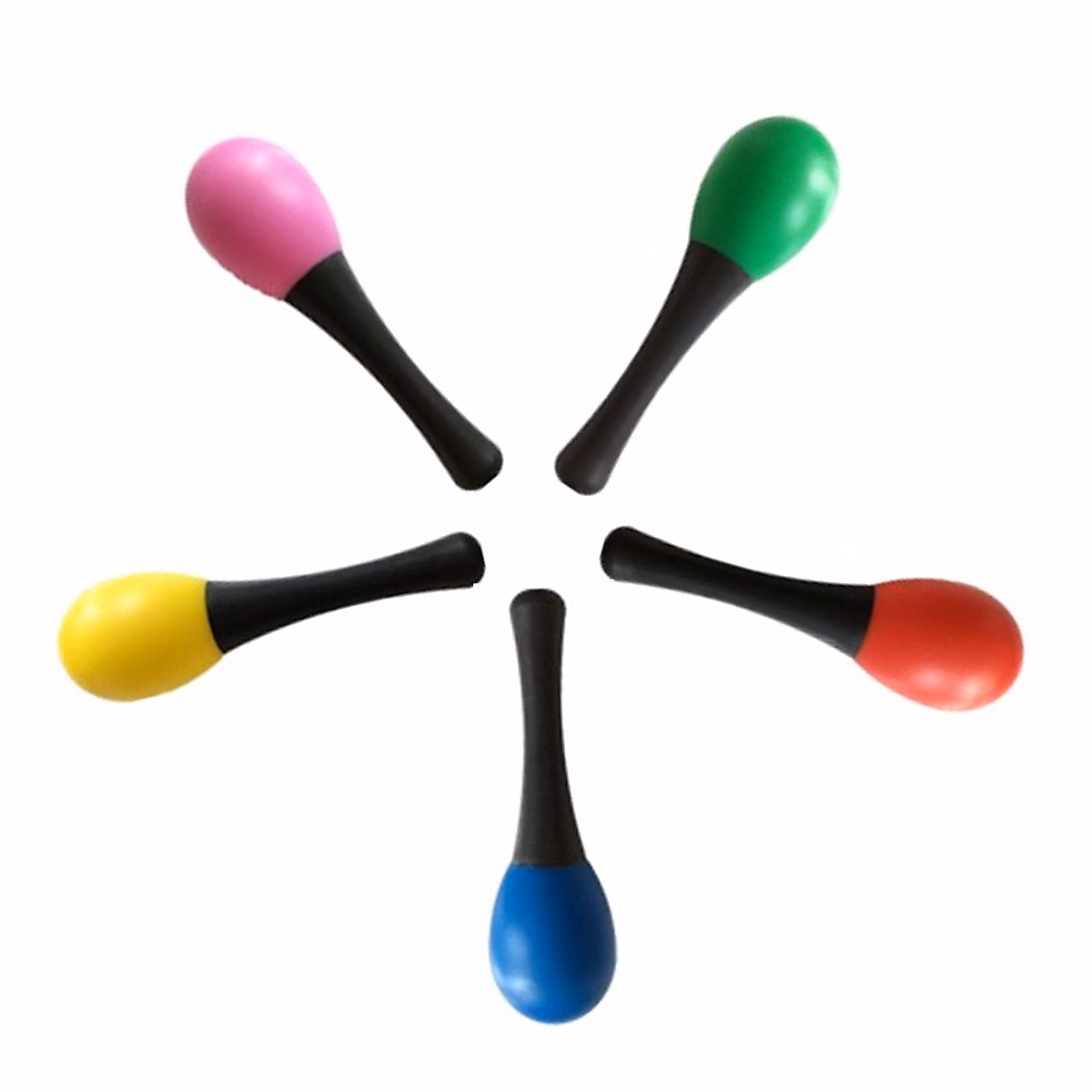 Musical Toys Mini Band Musical Instruments Rhythm Toys Value Pack[Set of 5 Egg Shakers +5 Maracas+ 2 wrist bells]