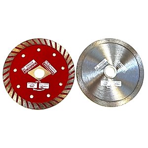 4.5'' Diamond Blades for Angle Grinder - Diamond Cutting Wheel for Dry and Wet Cutting Stone, Marble, Granite, Tile, Brick, Masonry, Paving Flag, Concrete, Ceramics. 2 Pack