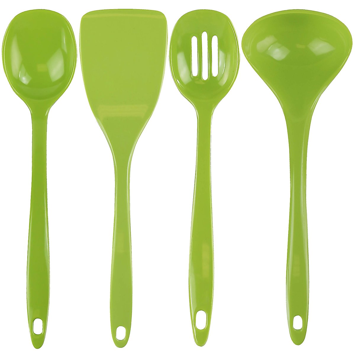 Calypso Basics by Reston Lloyd Melamine Utensil Set, 4-Piece, Lime