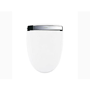 KOHLER BH90-N0 Novita Elongated Electric Bidet Toliet Seat, Heated Bidet Seat for Existing Toilets, Bidet Warm Water with Dryer, White