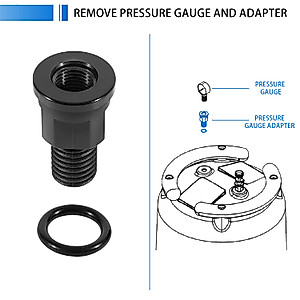 besttruck R0557100 Pressure Gauge & Air Relief Adapter Replacement for Select Zodiac Jandy CS Series Cartridge Filter