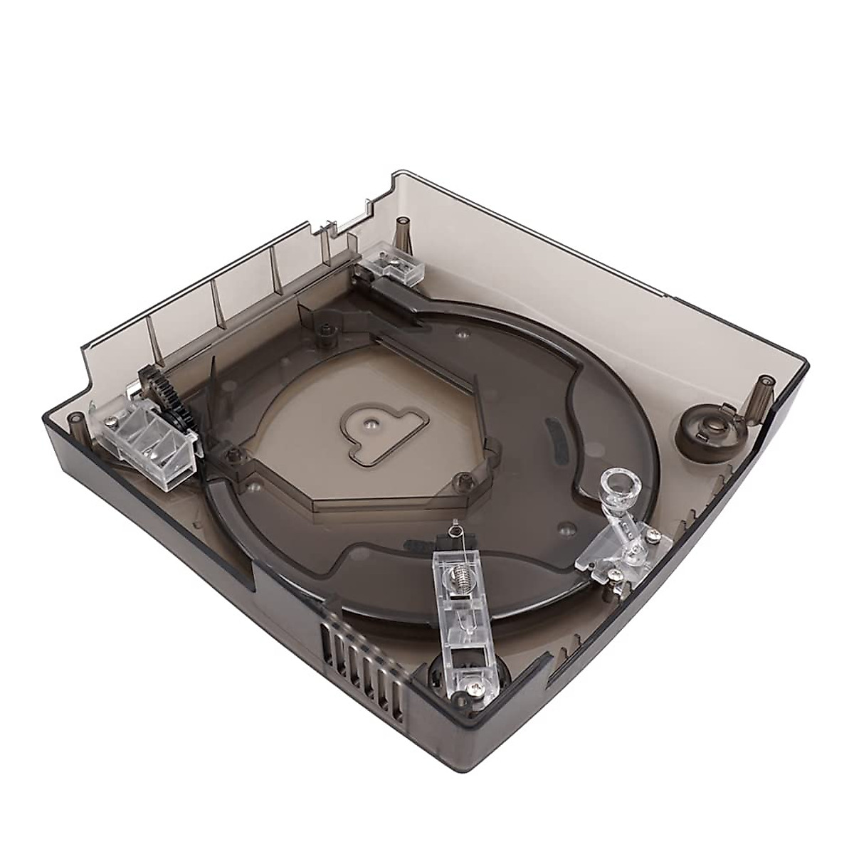 Limentea DC Retro Video Game Console Shell Case Holder Protective Box Plastic Housing Frame for SEGA Dreamcast (Clear Black)