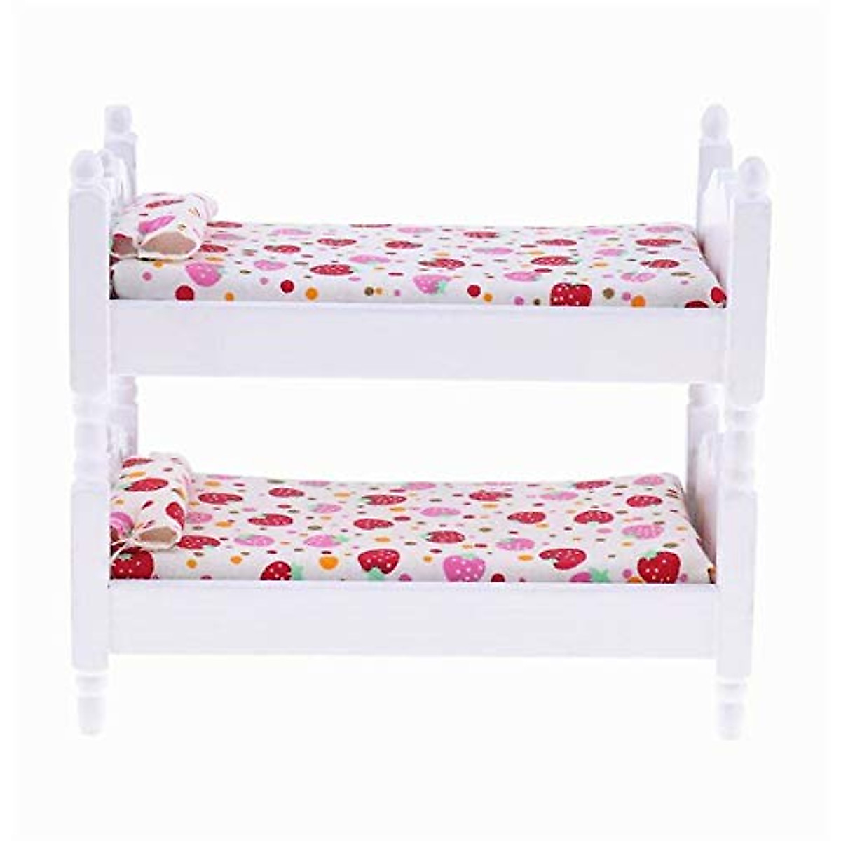 EatingBiting 1:12 Handmade Mini Miniature Double Bedroom Furniture Bunk Bed Ladder Bunk Beds Room Furniture Accessories