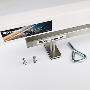 WDTMEEZU Fingerboard Flat Rail Professional Prop for Finger Skateboard Made of Metal 10" Long