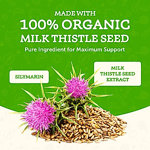Animal Essentials Milk Thistle for Dogs & Cats - Liver Health Support, Herbal Extract, Liver Care Supplement, Organic Liquid Drops - 2 Fl Oz
