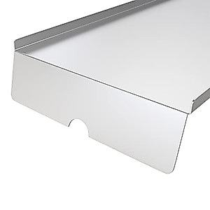 BBQ-PLUS BAC-006 Drip Pan Heat Baffle Replacement Parts for Traeger 34 Series & Tex Elite Pellet Smoker Grill, 32.5" x 15.75"