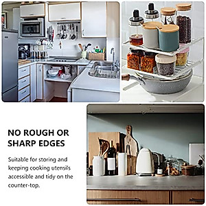 Garneck Kitchen Storage Shelf Under Shelf Basket Wire Storage Racks Wire Storage Shelves Rack Multi- Functional Cabinet