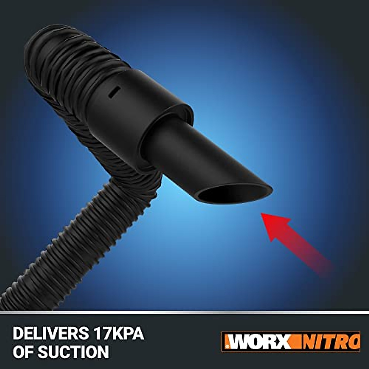 WORX Nitro WX031L 20V 2.1 Gal Cordless Wet/Dry Vacuum, Black