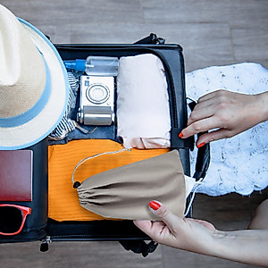 MUOUM Double Sided Adult Storage Toy Bags Set (8 pieces in 3 sizes) Microfiber Drawstring Bag Toy Storage Adult Organizer Adult Bag