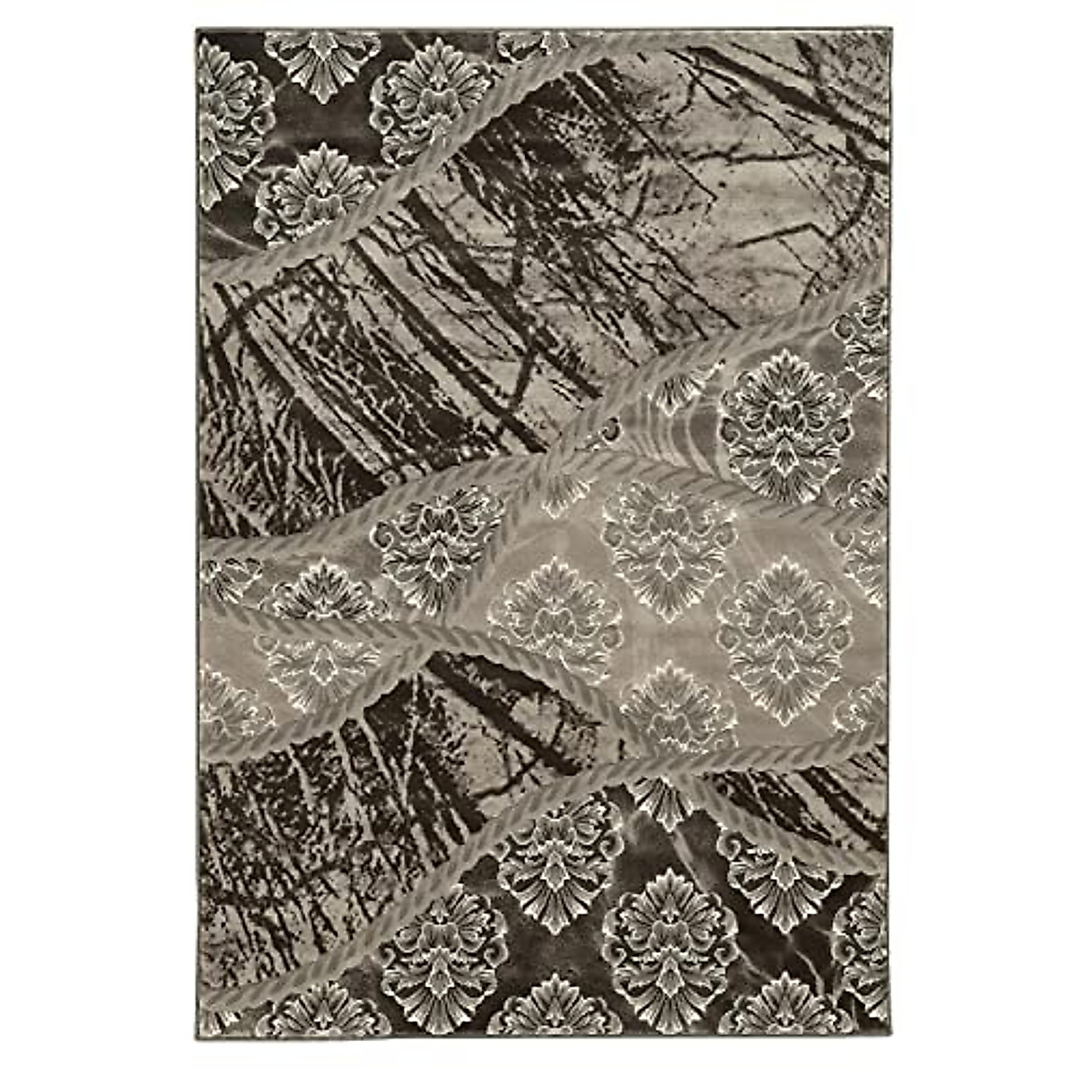 Linon Jewel Collection 5' x7'6", 5' x 7'6", Brown