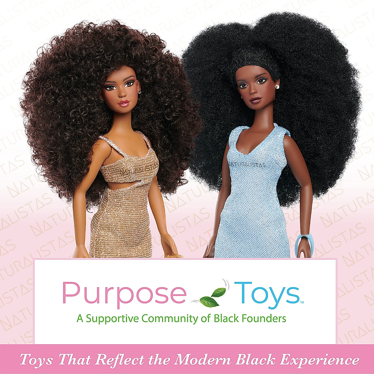 Naturalistas 11-inch Fashion Doll Dayna and Accessories, Dark Brown Hair, Brown Eyes, Pretend Play