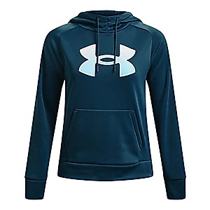 Under Armour Women's Fleece Pullover Hoodie 1373070 (as1, alpha, l, regular, regular, Blue Note / White-413, Large)