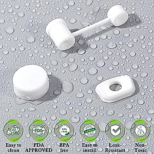 6 Pack Upgraded Silicone Spill Stopper for Stanley Cup 1.0 & 2.0 40oz/30oz, Leak-Proof Cup Accessories, Including 6 Spill Stopper Set, 3 Straw Cover Cap and 3 Reusable Straws with Cleaner Brush