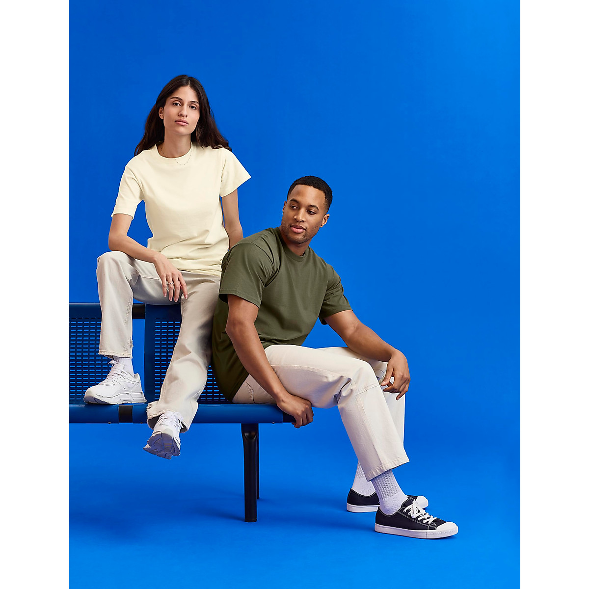 Gildan Hammer T-Shirt, Style GH000, White (2-Pack), Large