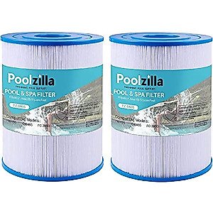 Poolzilla 2-Pack Spa Filter Cartridge Replacement for Watkins 31114, Unicel C-8465, Pleatco PWK65, Filbur FC-3960, 71827, 71828, Tiger River Caspian, Bengal, Sumatran, Caldera 76136 | Spa Filtration