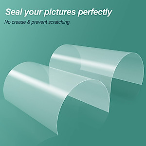 KTRIO Laminating Sheets, Holds 8.5 x 11 Inch Sheets 15 Pack, 5 Mil Thermal Laminating Pouches 9 x 11.5 Inch Clear Plastic Lamination Sheet Paper for Laminator, Round Corner Letter Size