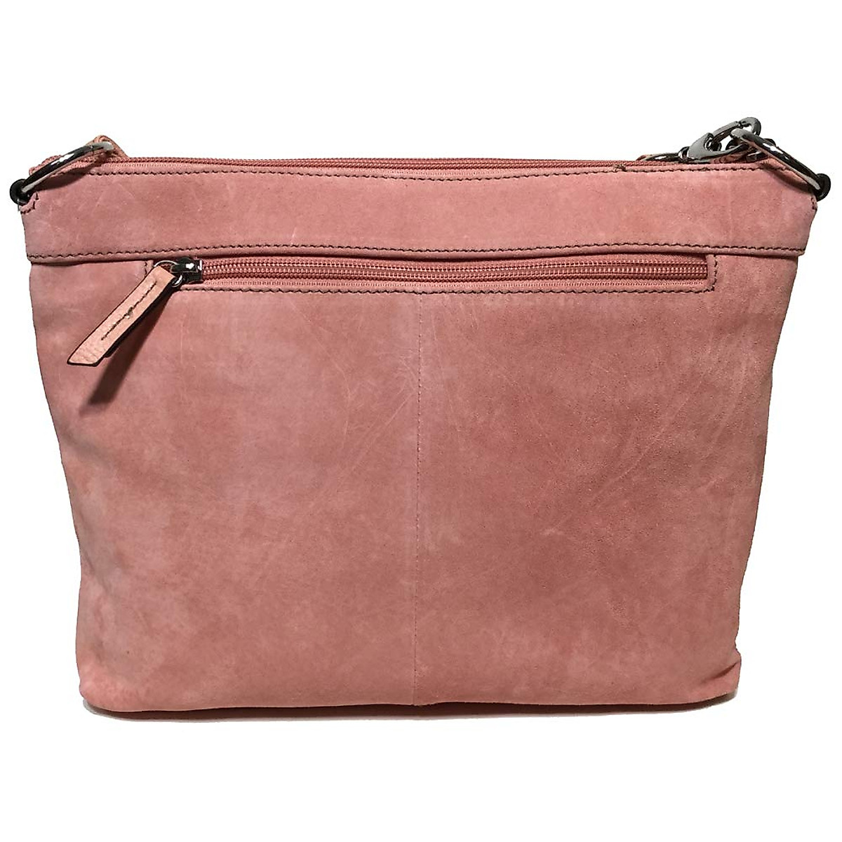 Tignanello Voyager Convertible Leather/Suede Cross Body W/RFID Protection, Coral/Coral