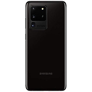 SAMSUNG Galaxy S20 Ultra 5G (128GB, 12GB) 6.9" AMOLED 2X, Snapdragon 865, 108MP Quad Camera, Volte Fully Unlocked (AT&T, T-Mobile, Verizon, Global) G988U1 US Model (w/Fast Wireless Charger, Black)