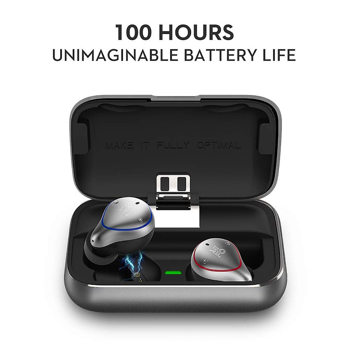 True TWS Stereo Wireless Earbuds 05 Plus by MIFO,APT-X Bluetooth 5.0 Wireless Sport Headphones with 2600mAh Charging Case,CVC6.0 Deep Bass Wireless Earphones Bulit-in Mic Headset, One-Step Pairing