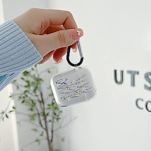 HJWKJUS Compatible with AirPods 1&2 Case for Women Girls,Elegance Lovely Floral Flower Blooms Soft Clear TPU Case with Keychain Anti-dust Shockproof Protective Cover for AirPods 1&2-P