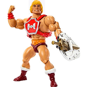 Masters of the Universe Origins Toy, He-Man Deluxe Thunder Punch Action Figure with Accessories, MOTU Collectible