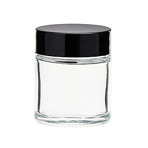 Juvale 24 Pack Small Glass Containers with Lids 1 oz, Empty Jars with 6 Spatulas for Creams, Cosmetics, DIY Ointments, Mixing (30ml)