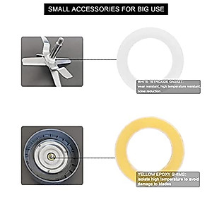8 Pieces Replacement Parts Extractor Blade Compatible with Nutribullet Pro Blender 900 Series Premium Set of Blender Replacement Accessories with Mono-Wing and Cross Blade Replacement Sealing Gaskets