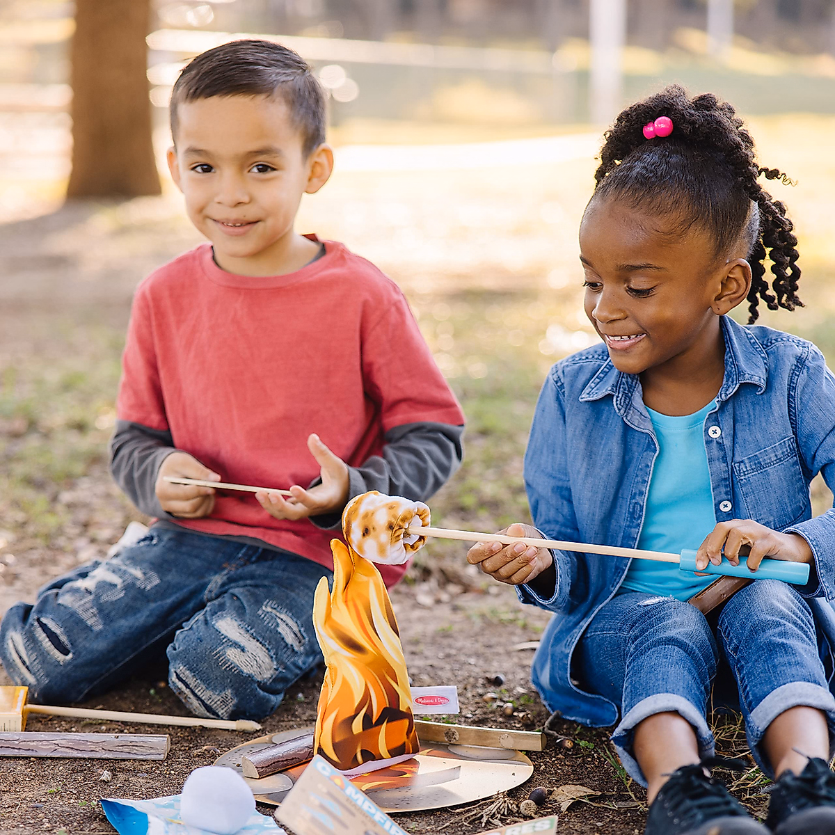 Melissa & Doug Let's Explore Campfire S'Mores Play Set Play Campfire Sets For Kids Ages 3+