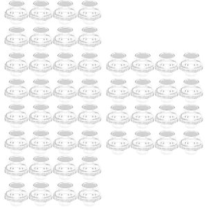 SOLUSTRE 150 Pcs Cake Packing Box Disposable Cupcake Cases Moon Cake Trays Hinged Cake Containers Cupcake Carrier Transparent Containers with Lids Cake Holder Sandwich Cheese The Pet