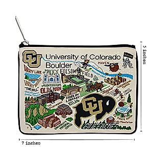 Catstudio University of Colorado Boulder Collegiate Zipper Pouch Purse | Holds Your Phone, Coins, Pencils, Makeup, Dog Treats, & Tech Tools