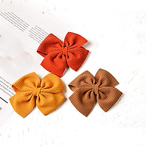 Prohouse 30 PCS Baby Girls Hair Bows Clips Barrettes Waffle Hair Accessories with Alligator Clip for Babies Girl Infant Toddlers Kids Teens