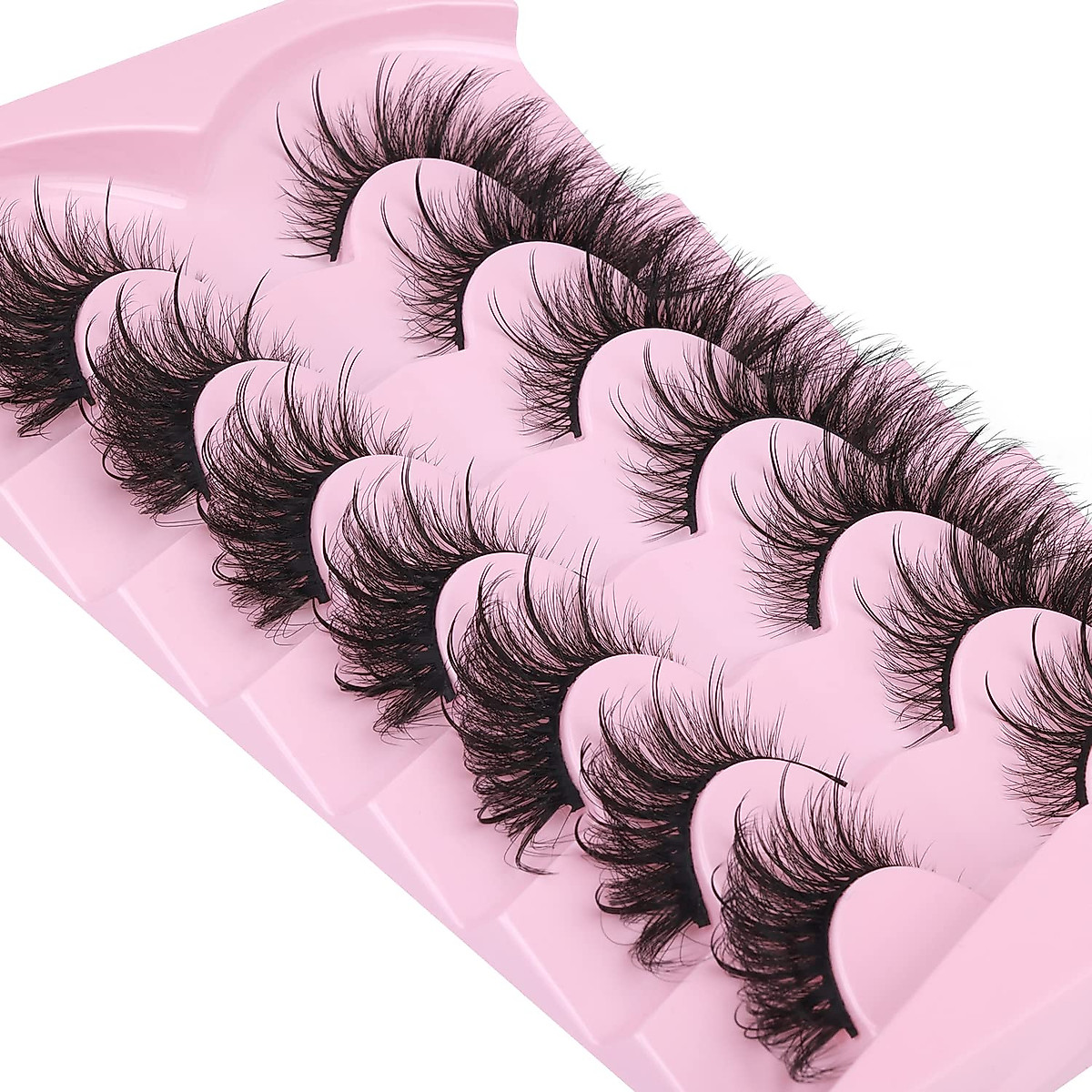 Fox Eye Lashes Wispy Faux Mink Lashes Fluffy Fairy Cat Eye Lashes That Look Like Extensions Spiky Fake Eyelashes Natural Look