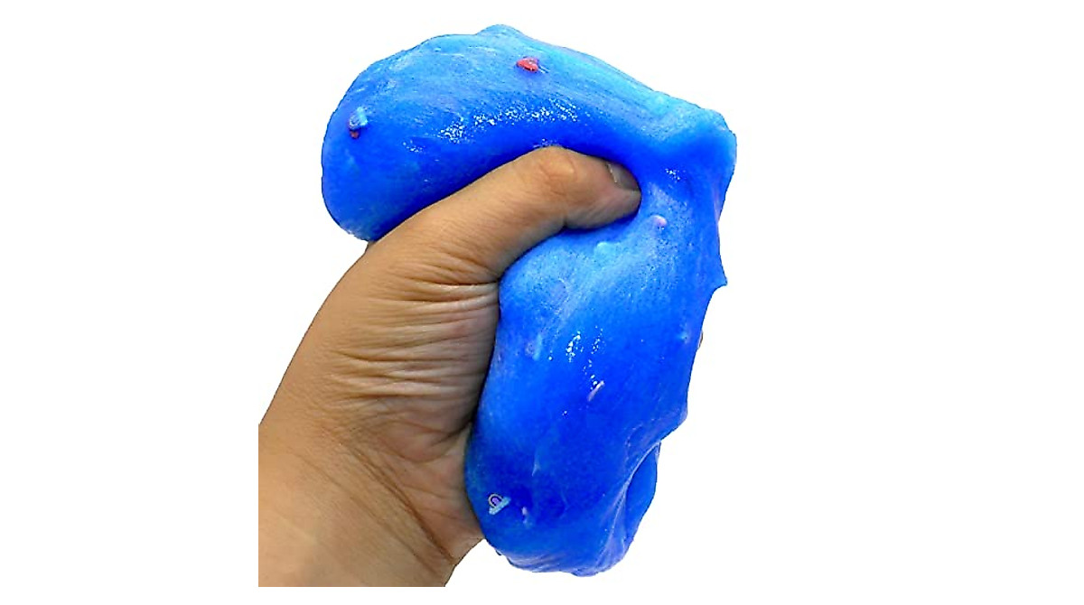 HFCHUPIN Blue Crunchy Crystal Slime - Super Soft Kids Toy