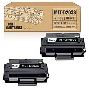MLT-D203S [2 Pack,Black] Compatible Toner Cartridge Replacement for ProXpress M3370FD M3870FW M4070FR M3320ND M3820DW M4020ND Toner Cartridge.