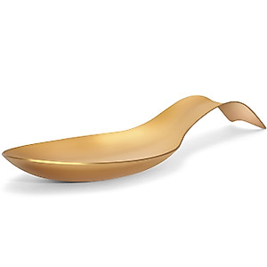 RONDURE Elegant Spoon Rest Holder for Stove Top - Cooking and Kitchen Utensil Holder - Retro Gold Culinary rest