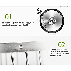 BKDFD Stainless Steel Shower Basket Wall Mounted Kichen Bathroom Shower Shelf Shampoo Holder Toiletries Organizer floating shelf