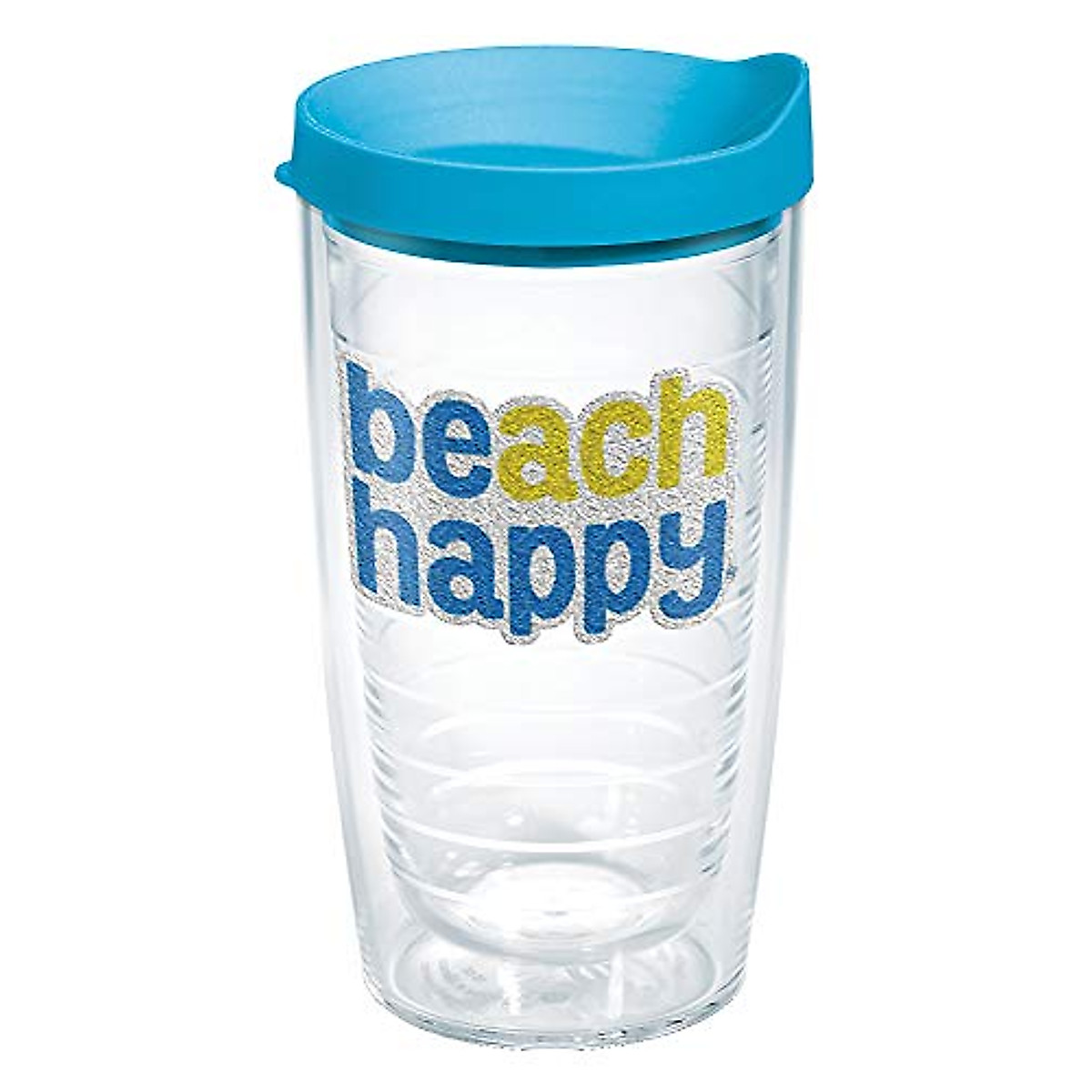 Tervis Made in USA Double Walled 30A Beach Happy Insulated Tumbler Cup Keeps Drinks Cold & Hot, 16oz, Contour