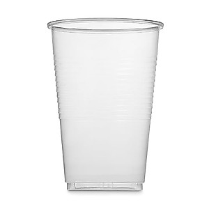Munfix 250 Pack 16 Oz Clear Plastic Cups, Disposable Drinking Cups, Plastic Party Cups, Transparent Plastic Cups Bulk for Birthday Parties, Picnics, Ceremonies, and All Events