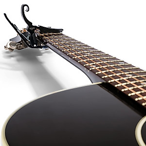 Kyser Drop D Partial Guitar Capo, 5-strings, Black, KGDB