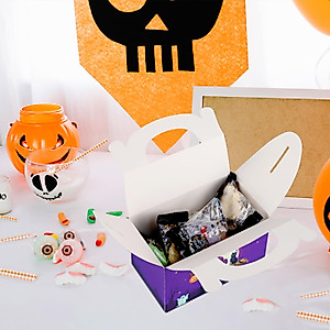 SPERPAND 36Pcs Halloween Treat Boxes, Small Gift Boxes - Cardboard Cookie Candy Boxes for Halloween Party Favors(3.6"x6"x7")