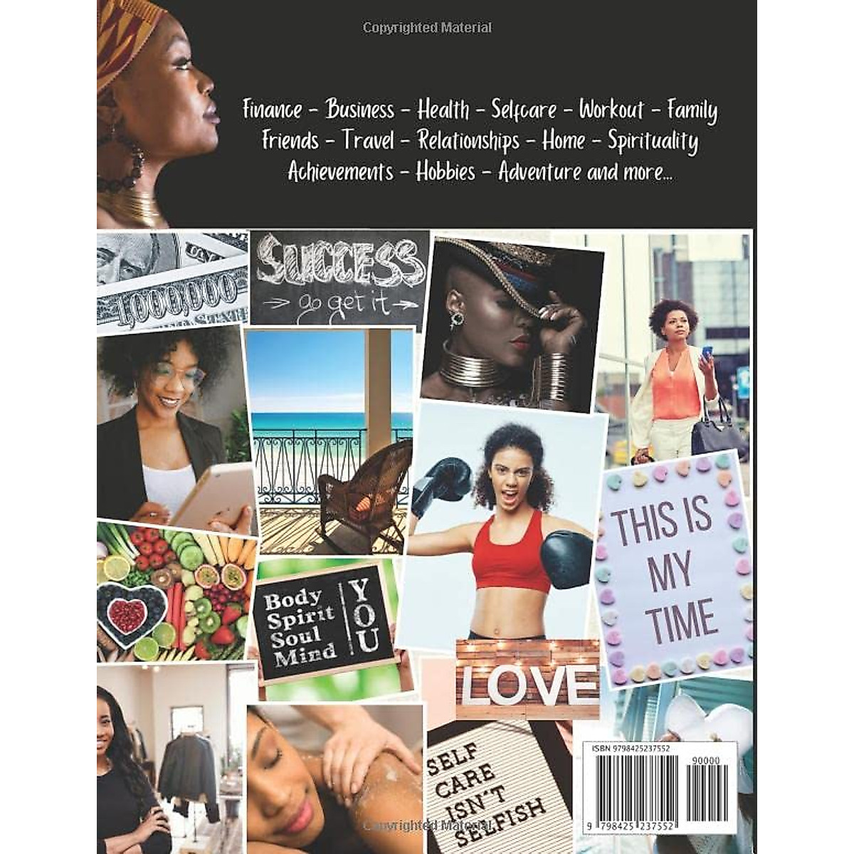 Vision Board Clip Art Magazine for Black Women: 200 Pictures, Quotes and Affirmations to Create Powerful and Meaningful Vision Boards | Cut & Paste Picture Book to Manifest and Attract your Dream Life