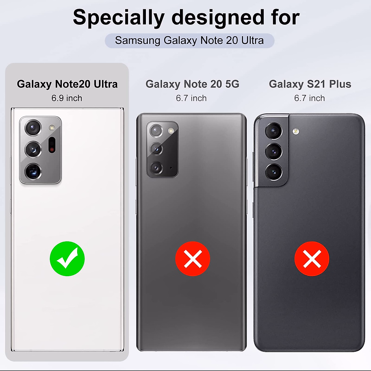 Neivi Wallet Case for Samsung Galaxy Note 20 Ultra Case Leather Wallet with RFID Blocking Credit Card Holder,Flip Card Slots Magnetic Shockproof Protective Cover Note 20 Ultra Phone Case 5G (Black)