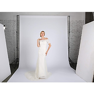 Huamei Seamless Photography Background Paper, Photo Backdrop Paper 8.9 x 36 Feet / 2.72 x 11 Meters 272133 (Ivorine)