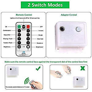 Globe Led String Lights, Mibote 55ft 112 Leds Colored Fairy Lights Waterproof Plug In String Lights for Halloween Outdoor Indoor Bedroom Patio Garden Party Wedding Patio Christmas Xmas Tree Decoration