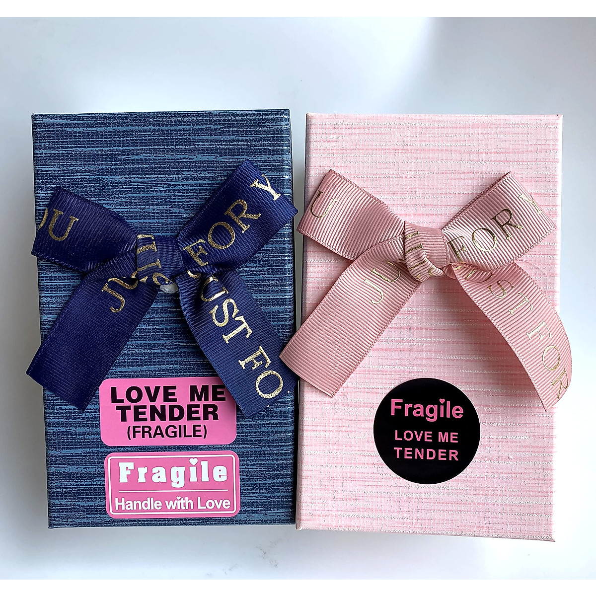 200pcs 1 x 2 inch Pink Fragile Sticker Love Me Tender Shipping Label for Envelope Gift Jewelry Bag