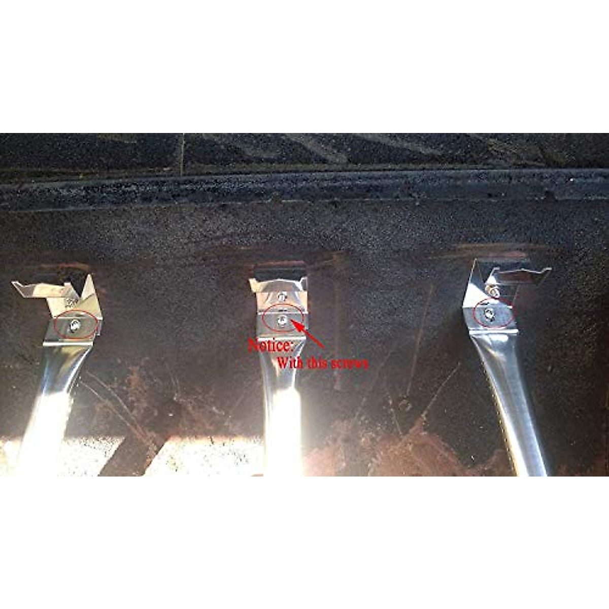 Hisencn Replacement Parts for Chargriller 3001, 3008, 3030, 4000, 5050, 5252 Gas Grill Models, Stainless Steel Burner, Porcelain Steel Heat Plate, Porcelain Cast Iron Cooking Grid Grates