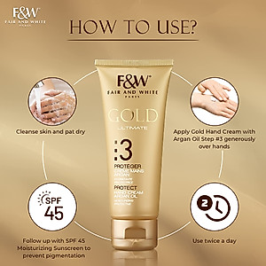 FAIR & WHITE Gold Cream 4.4 Fl oz / 125 ml, Formulated to Remove Stretch Marks with Shea Butter and Glycerin