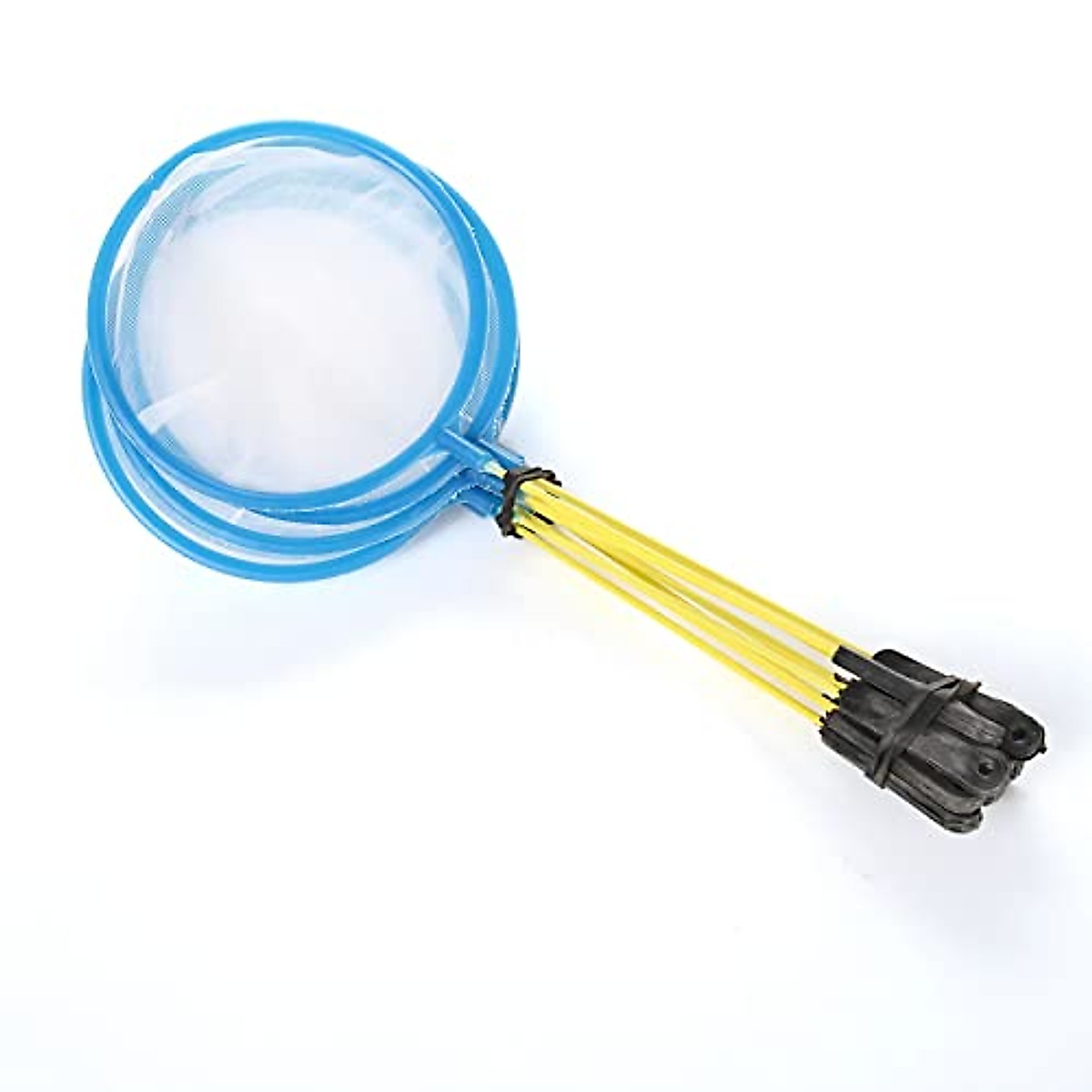 10pcs Aquarium Fish Net Cleaner Net, Shrimp Net, Soft Light Tiny Net blue-white