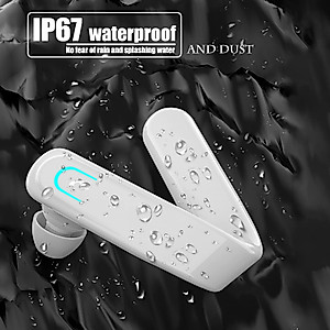 Mosonnytee Bluetooth earpiece Wireless Bluetooth Headset for Cell Phone Noise Canceling Headphone with Mic Bluetooth Phone Hands-Free Headset for Driver Trucker Business Office