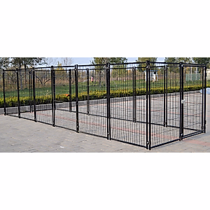 Omitree 9 x 9 x 3.93 ft Modular Dog Exercise Fence Barrier Pet Cat Run New Pen